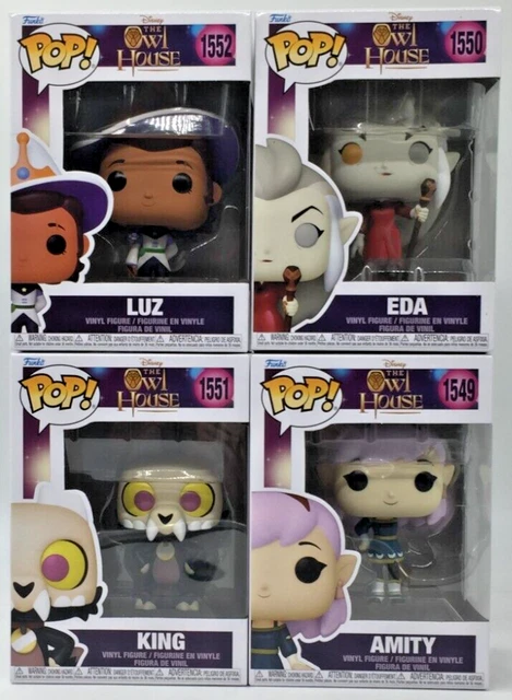 FUNKO POP! OWL House Amity #1549 Eda #1550 King #1551 Luz #1552 Bundle ...