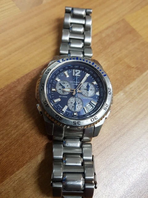 CASIO OCEANUS OCW-650T wave ceptor tough solar, sapphire glass titanium ...