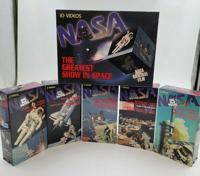 NASA VHS 25 YEARS-THE GREATEST SHOW IN SPACE: Box Set 10 tapes History ...