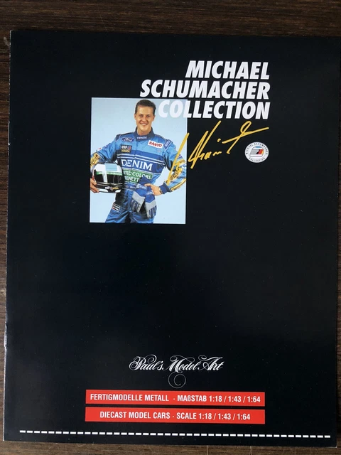MINICHAMPS MICHAEL SCHUMACHER Collection Catalogue 1994 Très Bon État EUR 7,00 - PicClick FR