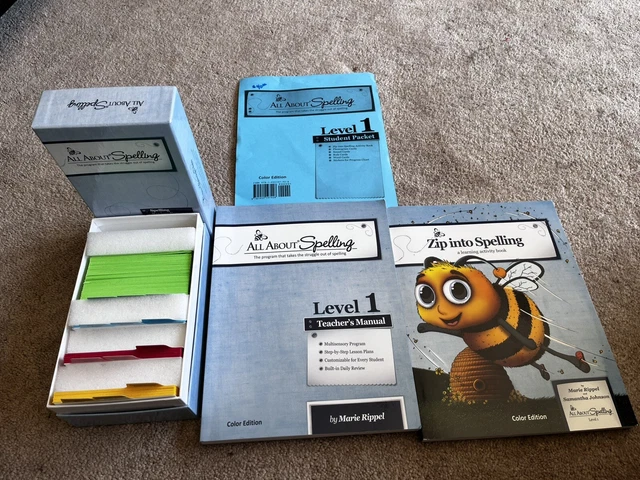 ALL ABOUT SPELLING Level 1 Teacher's Manual, Student Packet AND ...