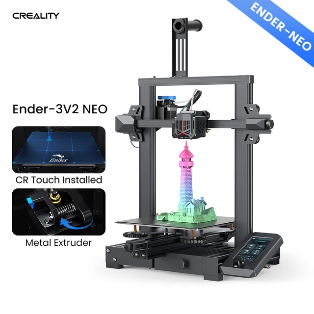 CREALITY ENDER-3 V2 Neo 3D Printer CR Touch Auto Leveling Pre-Installed Version EUR 533,10 ...