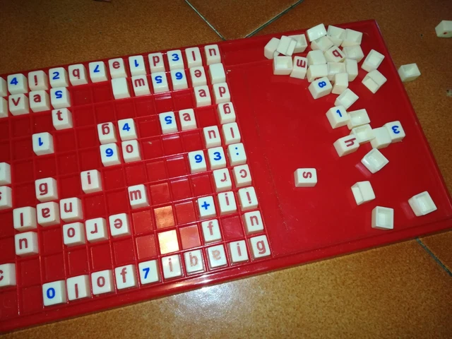 VINTAGE GAME MODULAR Letters Educational Alphabet Retrogame ...