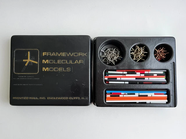 VINTAGE FRAMEWORK MOLECULAR Models Chemical Structure Kit Prentice-Hall ...