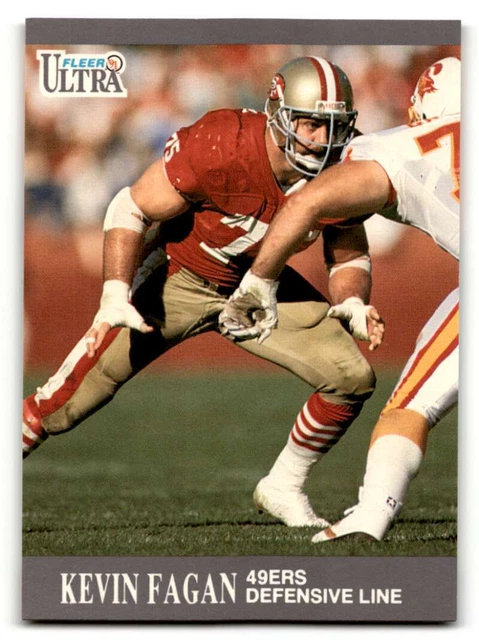 1991 ULTRA #247 Kevin Fagan San Francisco 49ers cartes de football ...