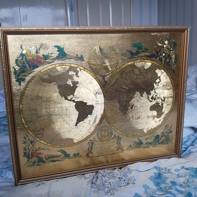 IL MAPAMONDO DE Globo Original Colonised World Map By Antonio Latta ...