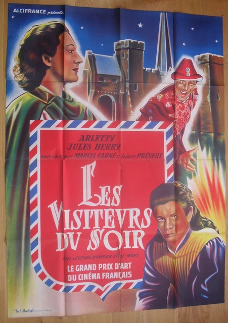 LES VISITEURS DU SOIR Arletty affiche cinema originale 160x120cm R60s ...