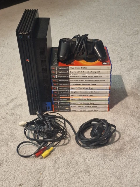 PLAYSTATION 2 SCPH-30003 Console and Buzz and Singstar Bundle £43.00 ...