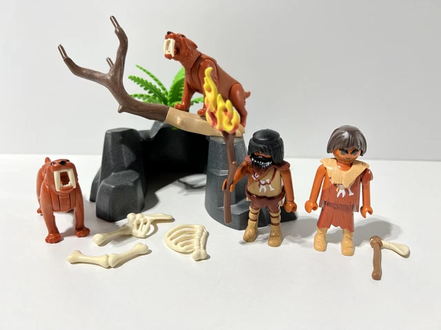 PLAYMOBIL 5102 SABER Tooth Cat Predator & Prehistoric Figures EUR 23,63 ...