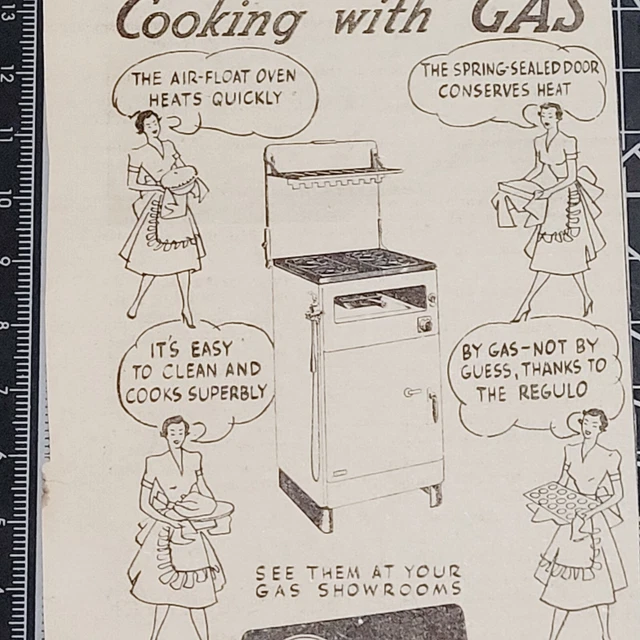 VINTAGE AUSTRALIAN ADVERTISING 1950 ad NEW WORLD Gas Cooker Oven ...