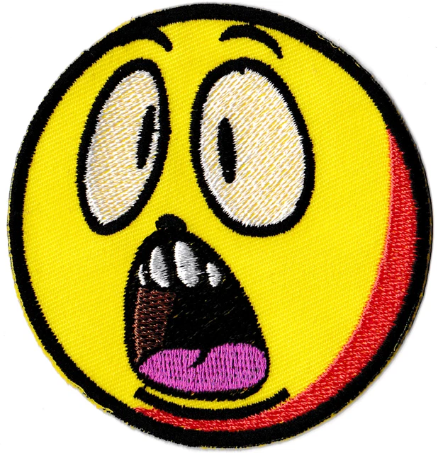 AMAZING AMAZING EMOJI Emoticon Patch Patch Sticker Embroidered Patch £3 ...