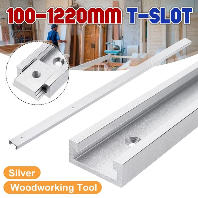 UK 1220MM T-SLOT T-track Miter Track Jig Fixture Slot Woodworking Tool ...