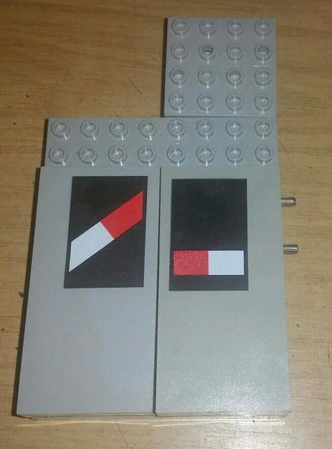 LEGO 7866 EISENBAHN 12V Bahnübergang Level Crossing Taster mit ...