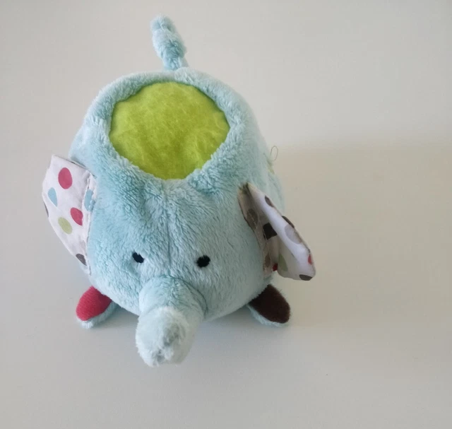 SKIP HOP ELEPHANT Plush Baby Rattle and Crinkle Toy Blue £4.95 ...