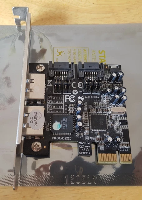 2 EXTERNAL 2 Internal Ports SATA-II PCI-e x1 Host Bus Adapter HBA Card ...