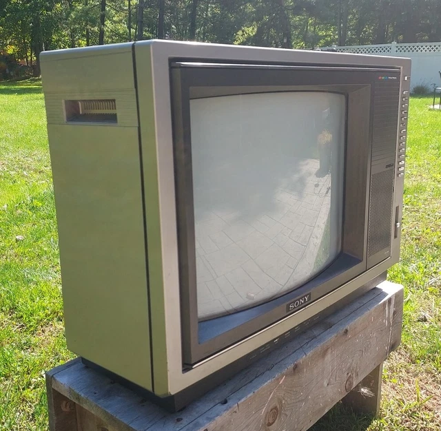 RARE VINTAGE SONY Trinitron KV-1914 Retro Gaming CRT Color TV RGB SRB ...