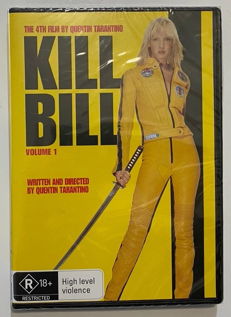 KILL BILL VOLUME 1 DVD Movie Film Quentin Tarantino Uma Thurman Action ...
