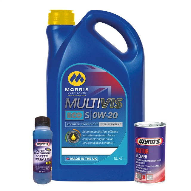 MORRIS 0W20 FULLY Synthetic Engine Oil 5L ILSAC GF-6A + Engine Flush ...