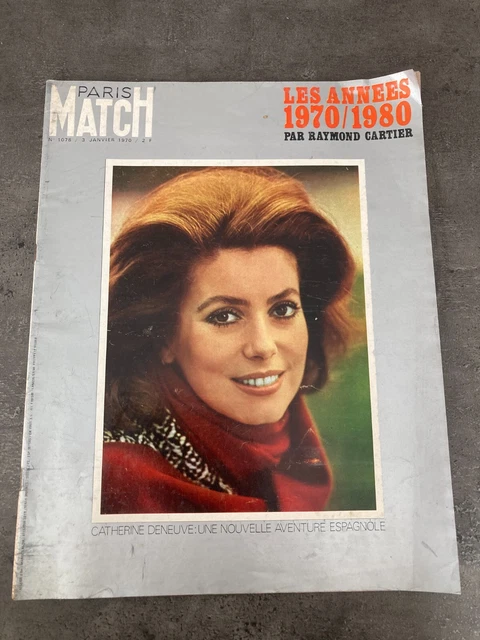 PARIS MATCH N°1078 du 03/01/1970 Catherine Deneuve Marlène Dietrich Suède K10 EUR 3,50 - PicClick FR