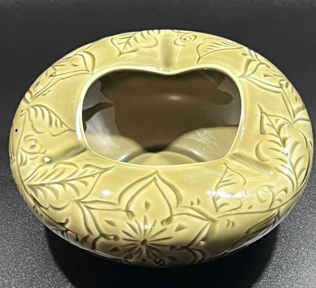 VINTAGE ARITA WARE Kozan Kiln Porcelain Art Pottery Green Planter ...