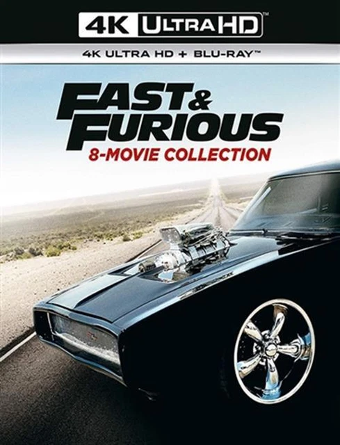 FAST & FURIOUS 8 Movie Collection 4K UHD + BR 17 disque Blu-ray film ...