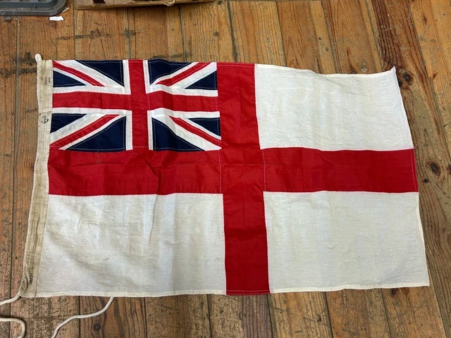 ORIGINAL WW2 BRITISH Royal Navy NAVAL FLAG DATED 1941 £4.20 - PicClick UK