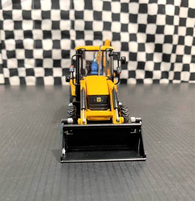 JOAL JCB MIDI CX Wheel Loader/Backhoe w/Cones/Barriers -Yellow/Black- 1 ...
