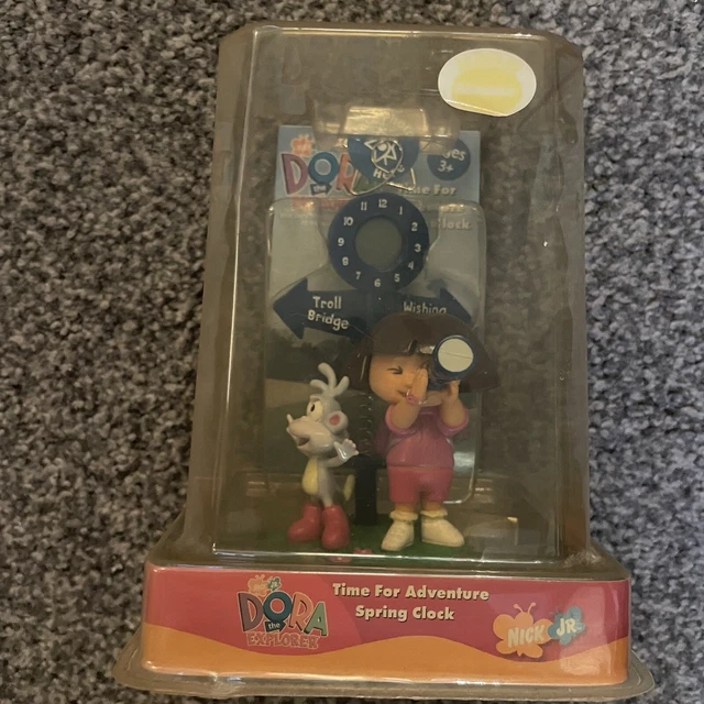 DORA THE EXPLORER Time For Adventure Spring Clock unbenutzt versiegelt ...