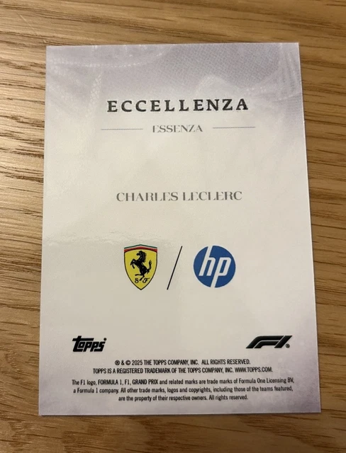 TOPPS ECCELLENZA FORMULA 1 2025 Charles Leclerc Blue Parallel 59/99 ...