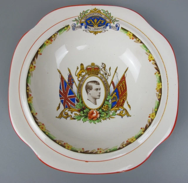 VINTAGE COMMEMORATIVE CORONATION of King Edward VIII Plate & Bowl. 12th ...