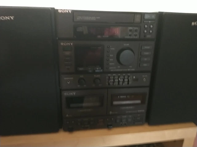 SONY MHC-2500 TC-H500 STR-H100 CDP H300 mini system 2 speakers CD Radio ...