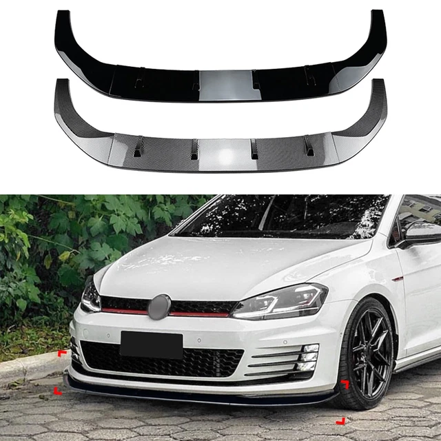 FRONT BUMPER SPOILER Lip Kit For VW Golf 7 MK7 GTI R Rline 2013-2016 ...