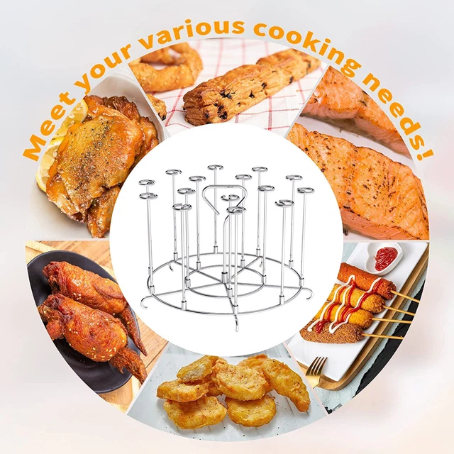 VERTICAL AIRFRYER RACK Heat-resistant BBQ Racks Barbecue Tools Kitchen ...