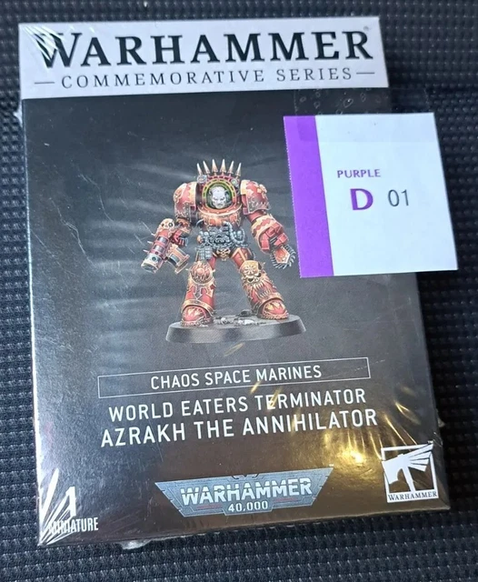 WORLD EATERS TERMINATOR Azrakh the Annihilator NIB W40k Chaos Space ...