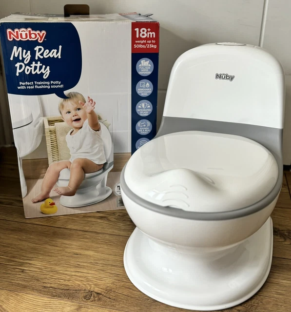 NUBY TOILET MY real potty with flush sound effect £14.99 - PicClick UK