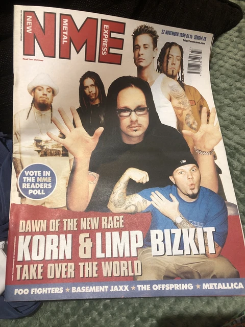 NME 1999 NOV 27 Korn Limp Bizkit Foo Fighters Offspring Metallica ...