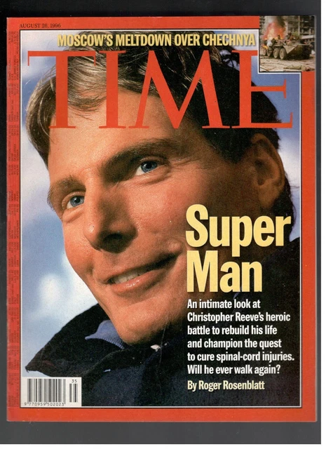TIME MAGAZINE JANVIER 26, 1996 Super Man Christopher Reeve-Russia ...
