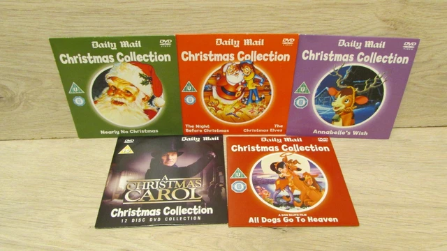 5 DAILY MAIL christmas films cartoons dvd bundle the christmas ...