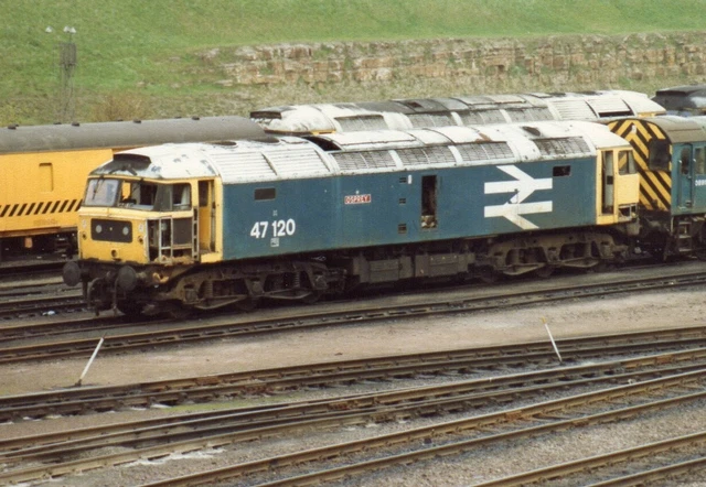 CLASS 47 NO 47120 in revised at tinsley tmd rip £1.20 - PicClick UK
