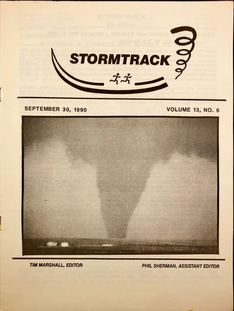 STORM TRACK STORM Chaser Spotter Magazine Sep 1990 Stormtrack Tim ...