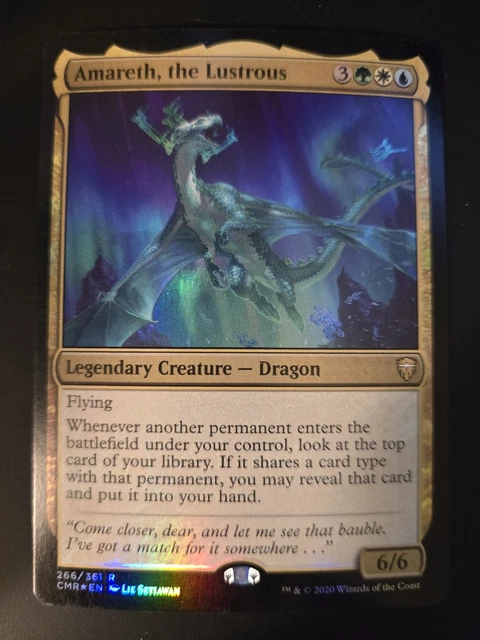 AMARETH, THE LUSTROUS NM FOIL Commander Legends MTG FREE SHIPPING $4.92 ...