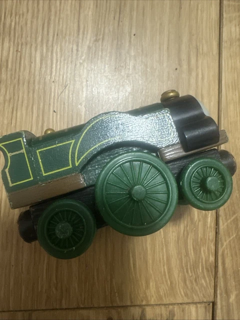 WOODEN EMILY THOMAS & Friends Tank Engine Railway Train Learning Curve ...