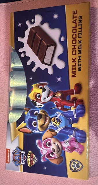 PAW PATROL MILK Chocolate Bars MIGHTY PUPS Pack Of 8 total 100g £3.50 ...