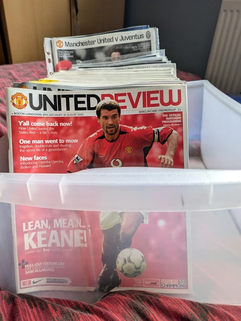 MANCHESTER UNITED PROGRAMME Collection 1988 - 2013 £1.50 - PicClick UK