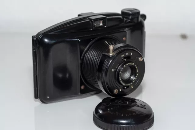 ANCIEN APPAREIL PHOTO argentique en Bakélite PHOTAX III avec cache ...