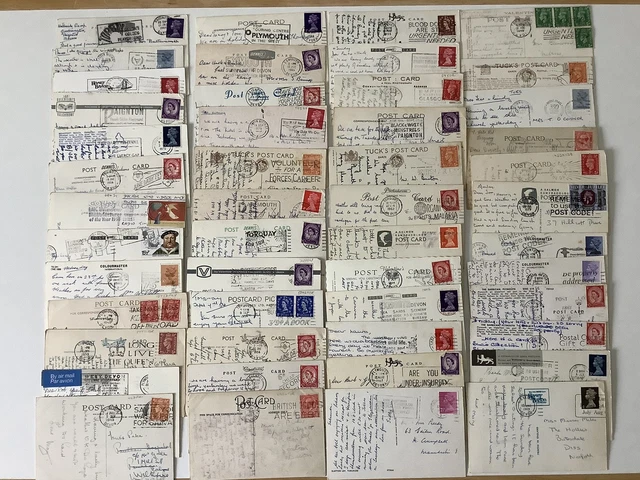 VINTAGE POSTCARDS, DEVON, Slogan Postmarks, 48 Cards, Postal History £5 ...