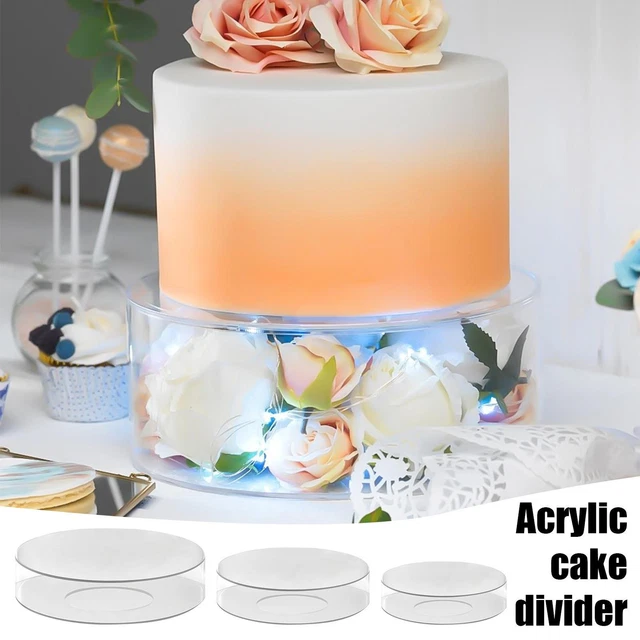 FILLABLE CAKE DISPLAY Riser Acrylic Cylinder Cake Divider for Cake ...