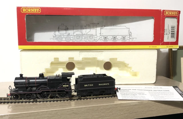 HORNBY R2183A BR BLACK 4-4-0 CLASS 2P '40610' STEAM LOCOMOTIVE OO ...