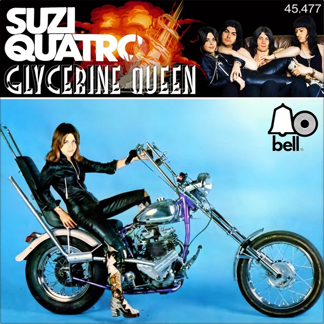 7& SUZI QUATRO Glycerine Queen/All Shook Up BELL Glam-Rock Canada 1974 ...