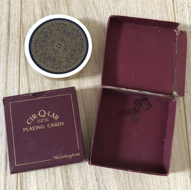 VINTAGE PACK OF CIR-Q-LAR Circular Round Playing Cards by Waddingtons ...